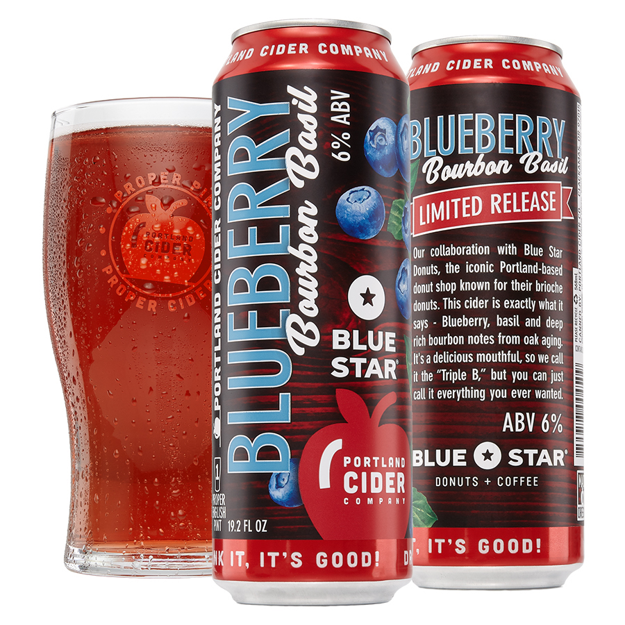 Portland Cider Co. & Blue Star Donuts Collaborate on Blueberry Bourbon ...